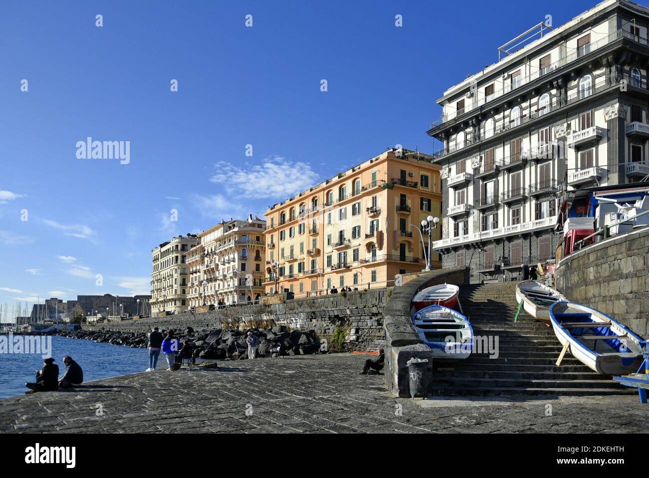The Naples waterfront on a sunny December day Stock Photo - Alamy