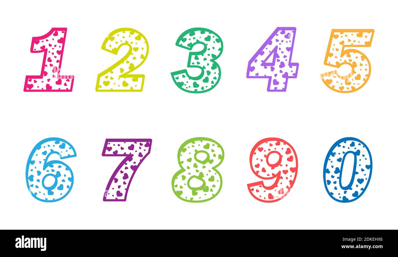 6 9 numbers cartoon hi-res stock photography and images - Alamy