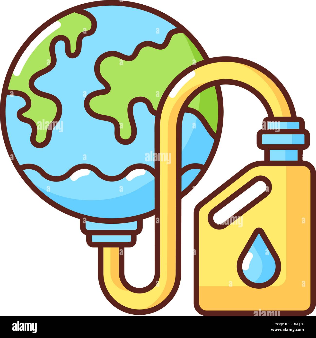 Biological resources depletion RGB color icon Stock Vector Image & Art ...