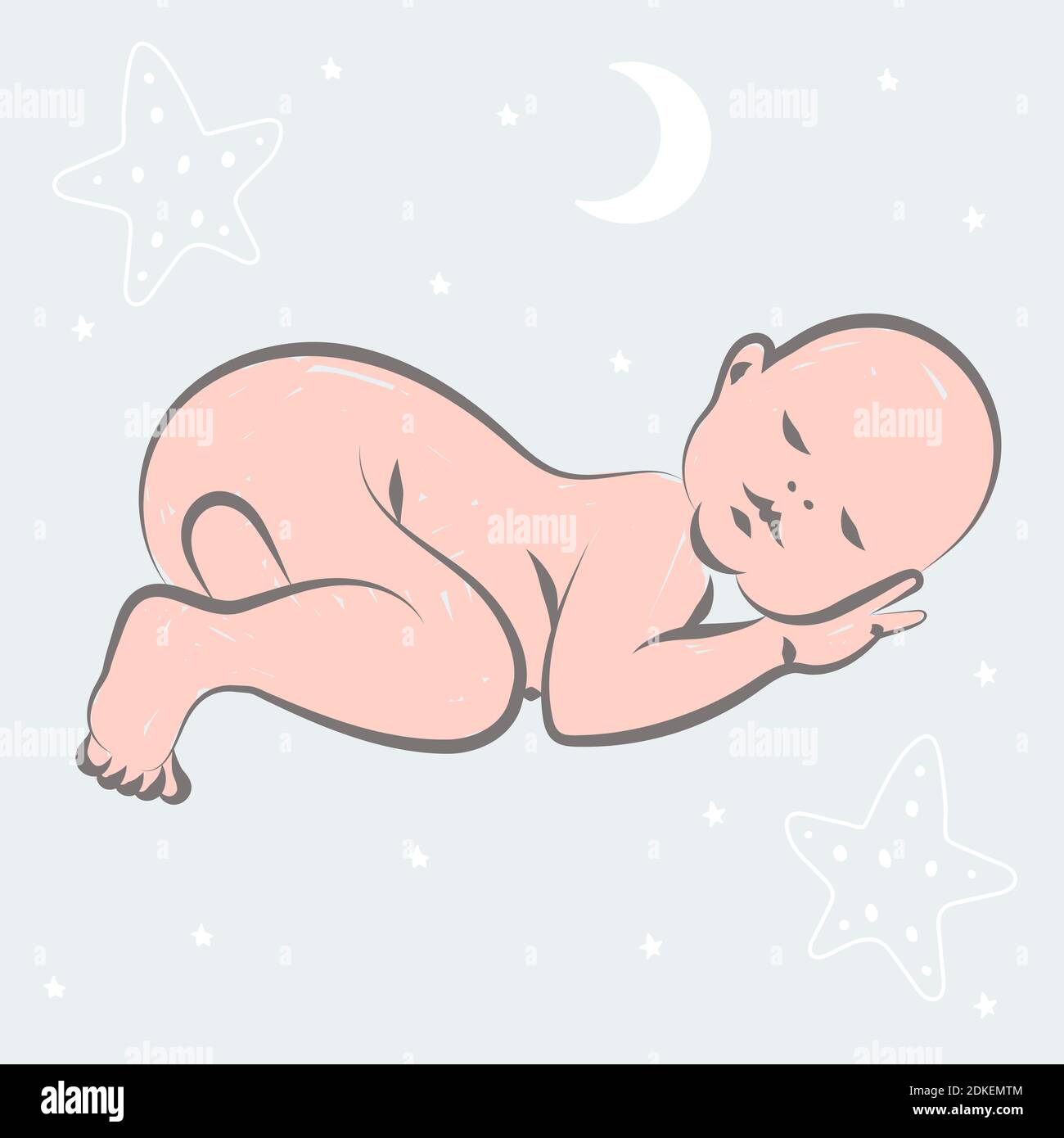 Baby Outline Template