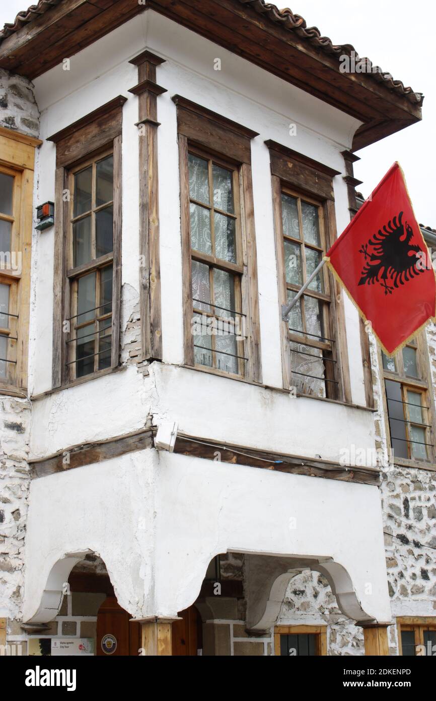 ABC, traditional house, first albanian school Stock Photo - Alamy