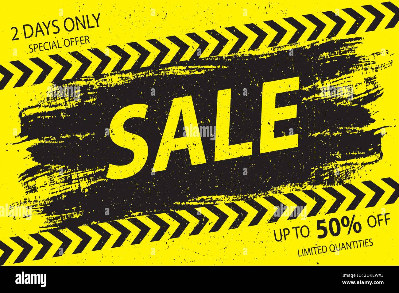 Sale grunge background,black and yellow banner,vector illustration ...
