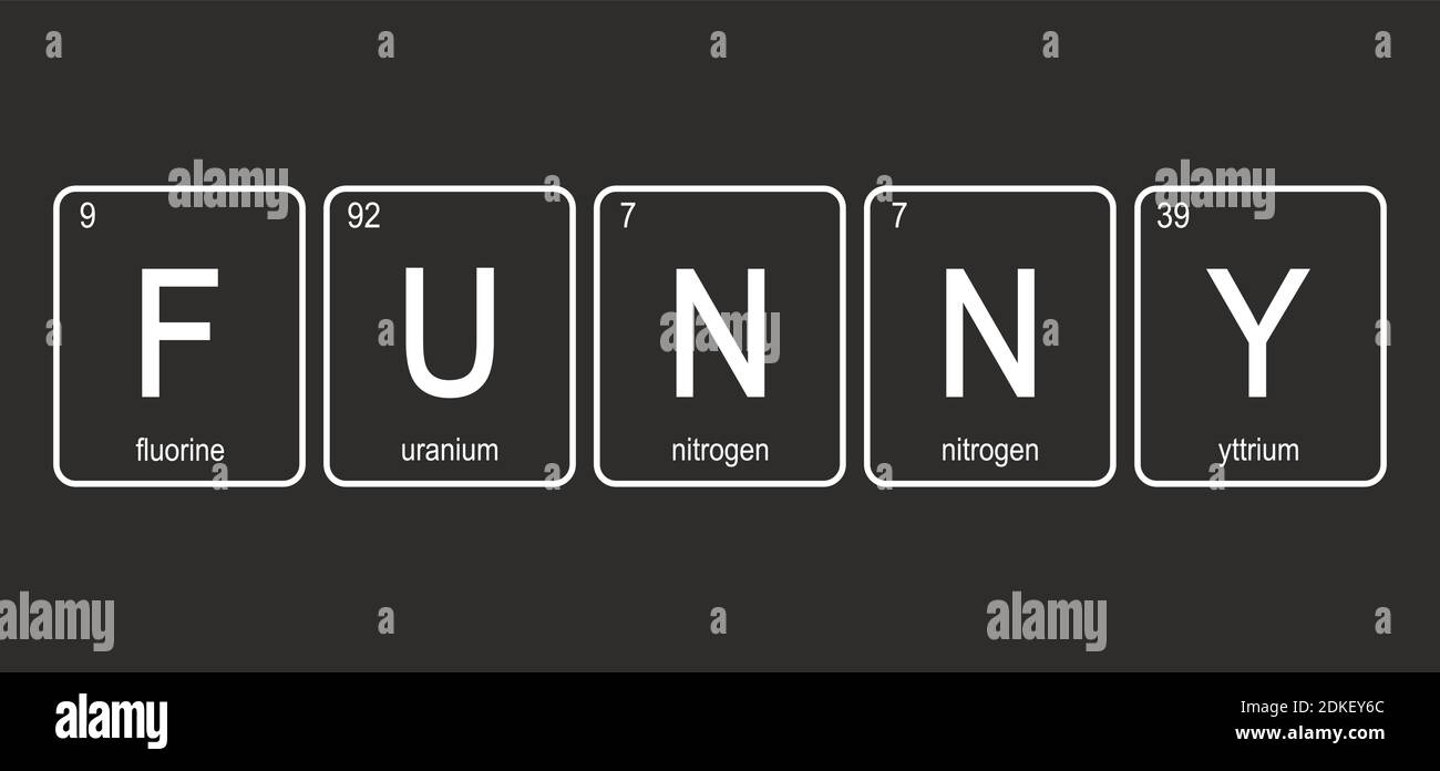 The chemical elements of the periodic table,funny phrase - FUNNY on ...