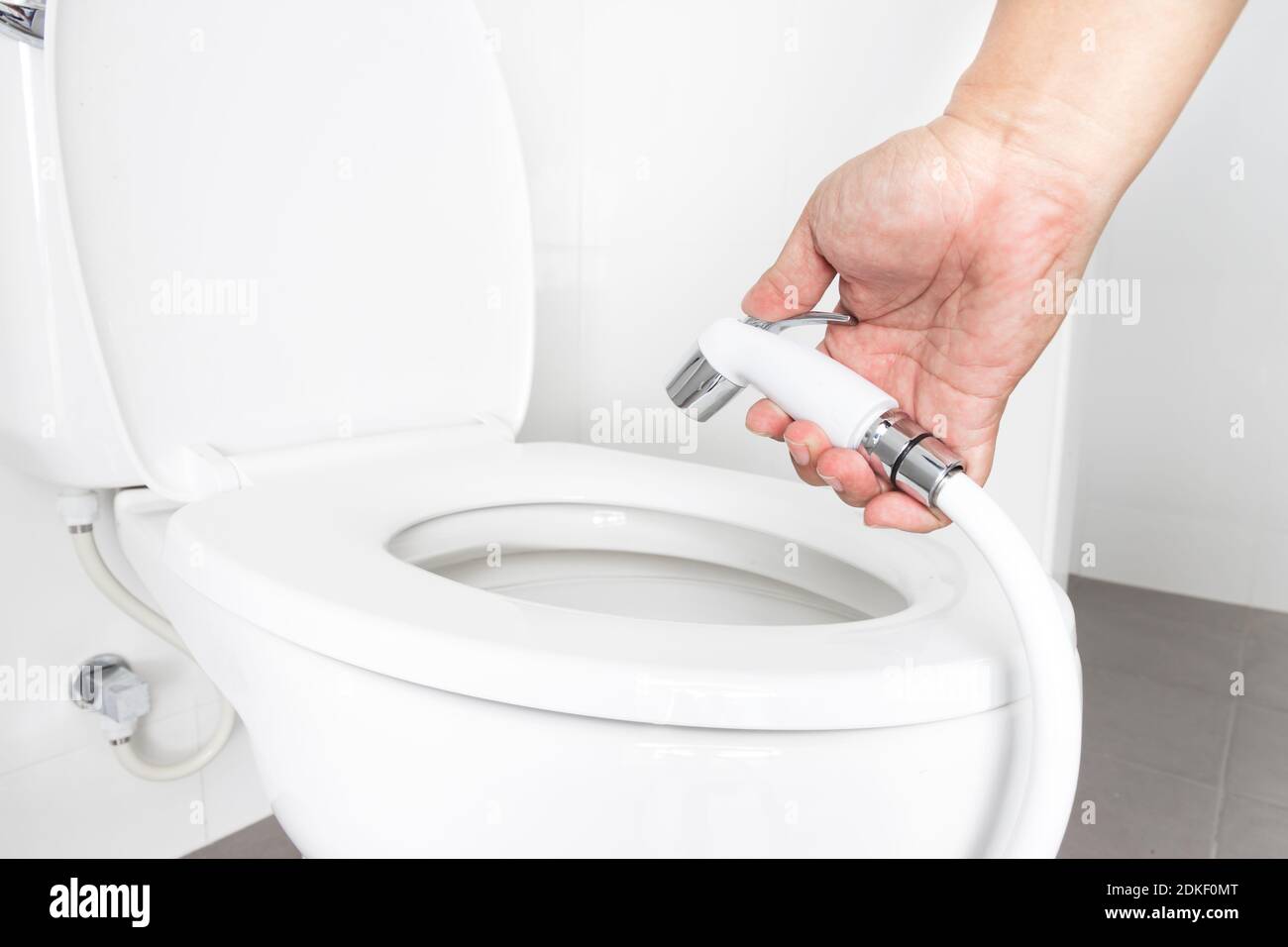 Bidet toilet water spray hi-res stock photography and images - Alamy