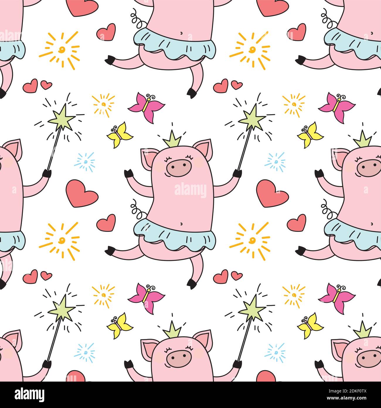 Princess pig hi-res stock photography and images - Alamy