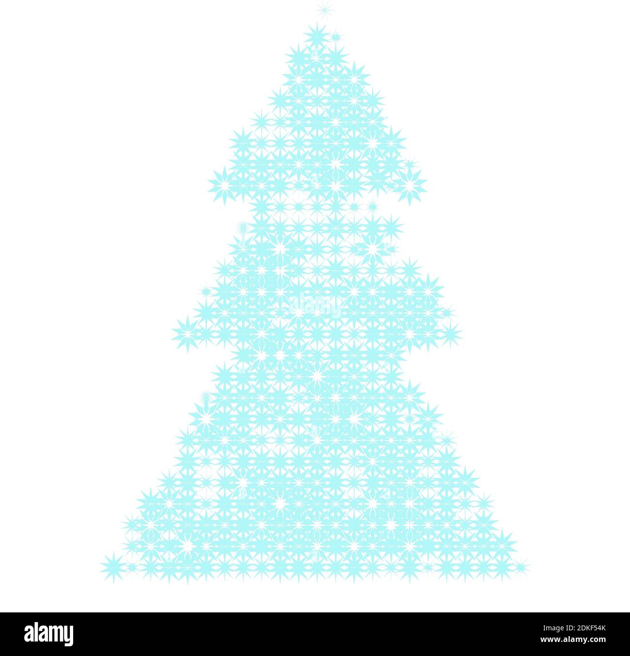 Christmas blue tree made Cut Out Stock Images & Pictures - Alamy