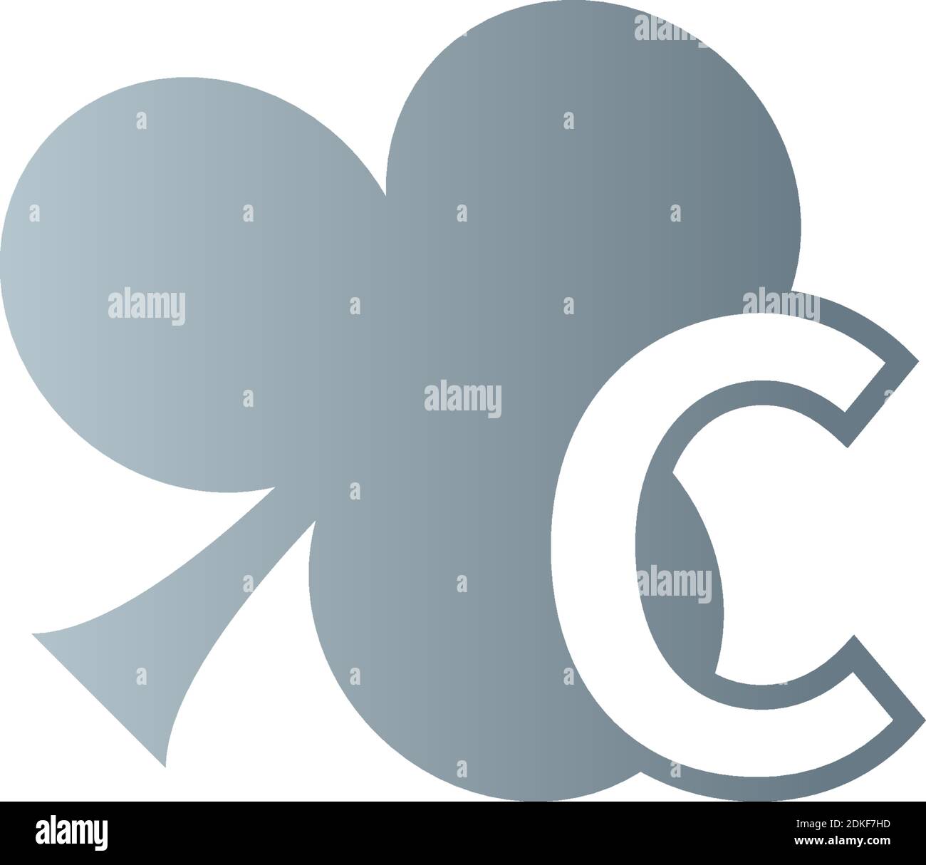 Letter C logo combined with shamrock icon design vector Stock Vector ...