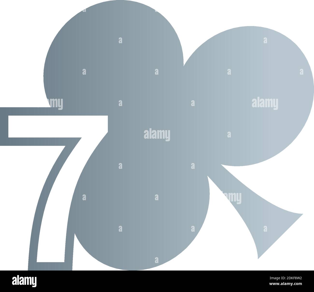 Number 7 logo combined with shamrock icon design vector Stock Vector ...