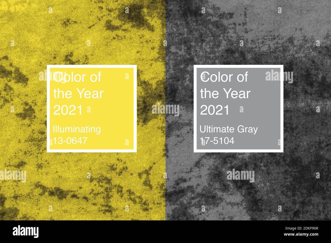 Background of colors of year 2021 Ultimate Gray and Illuminating Stock ...