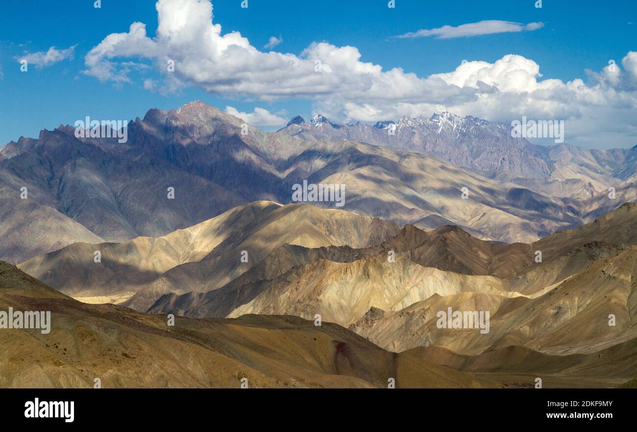 Lamayuru moonland - Picturesque lifeless mountain landscape on a ...