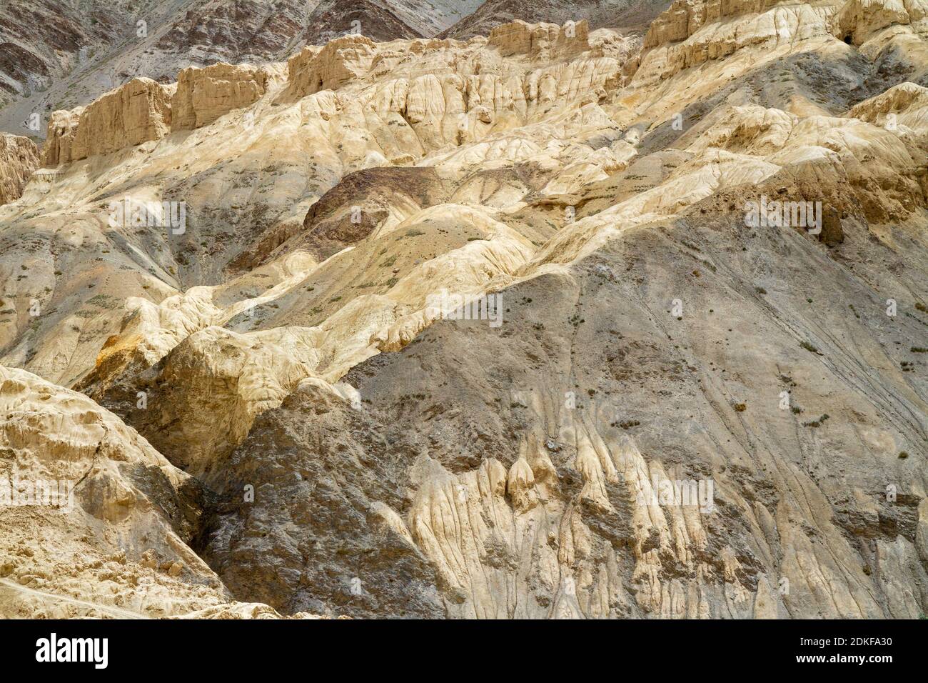 Lamayuru moonland - Picturesque lifeless mountain landscape on a ...