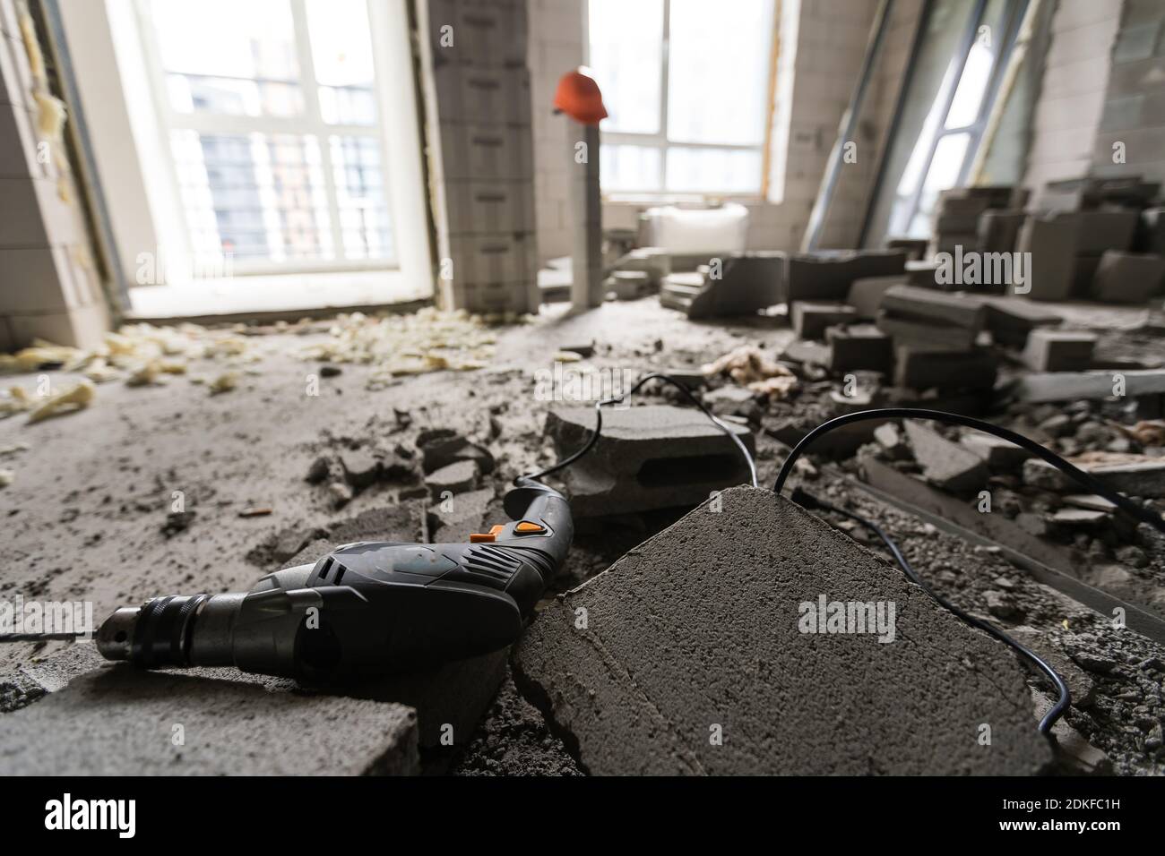 Break the wall for renovation and build the door for entrance of ...