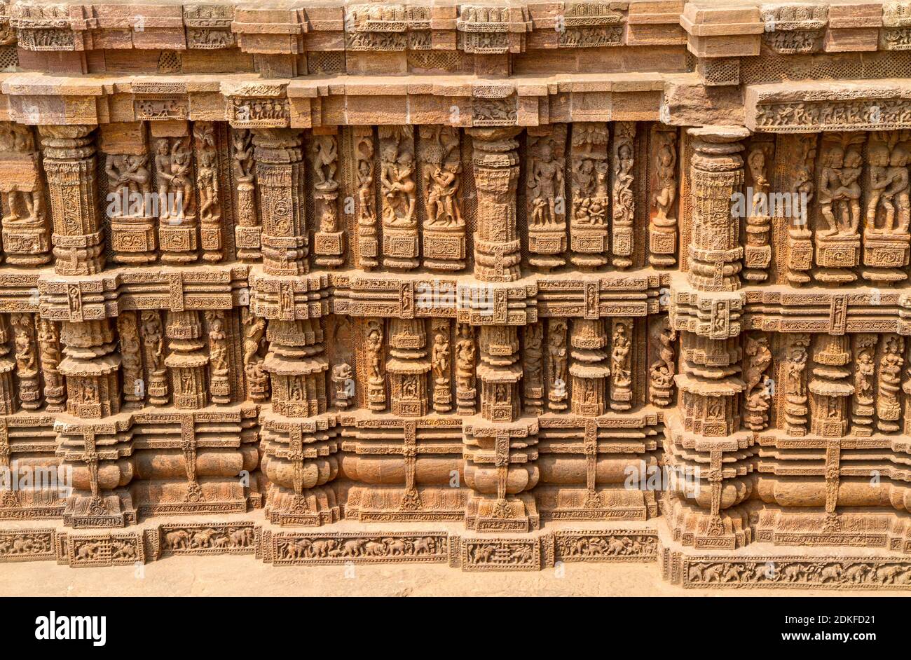 Intricate sculptures stone carving on the walls of the ancient Hindu ...