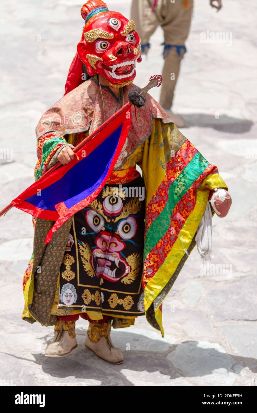 Monk with a flag hi-res stock photography and images - Alamy