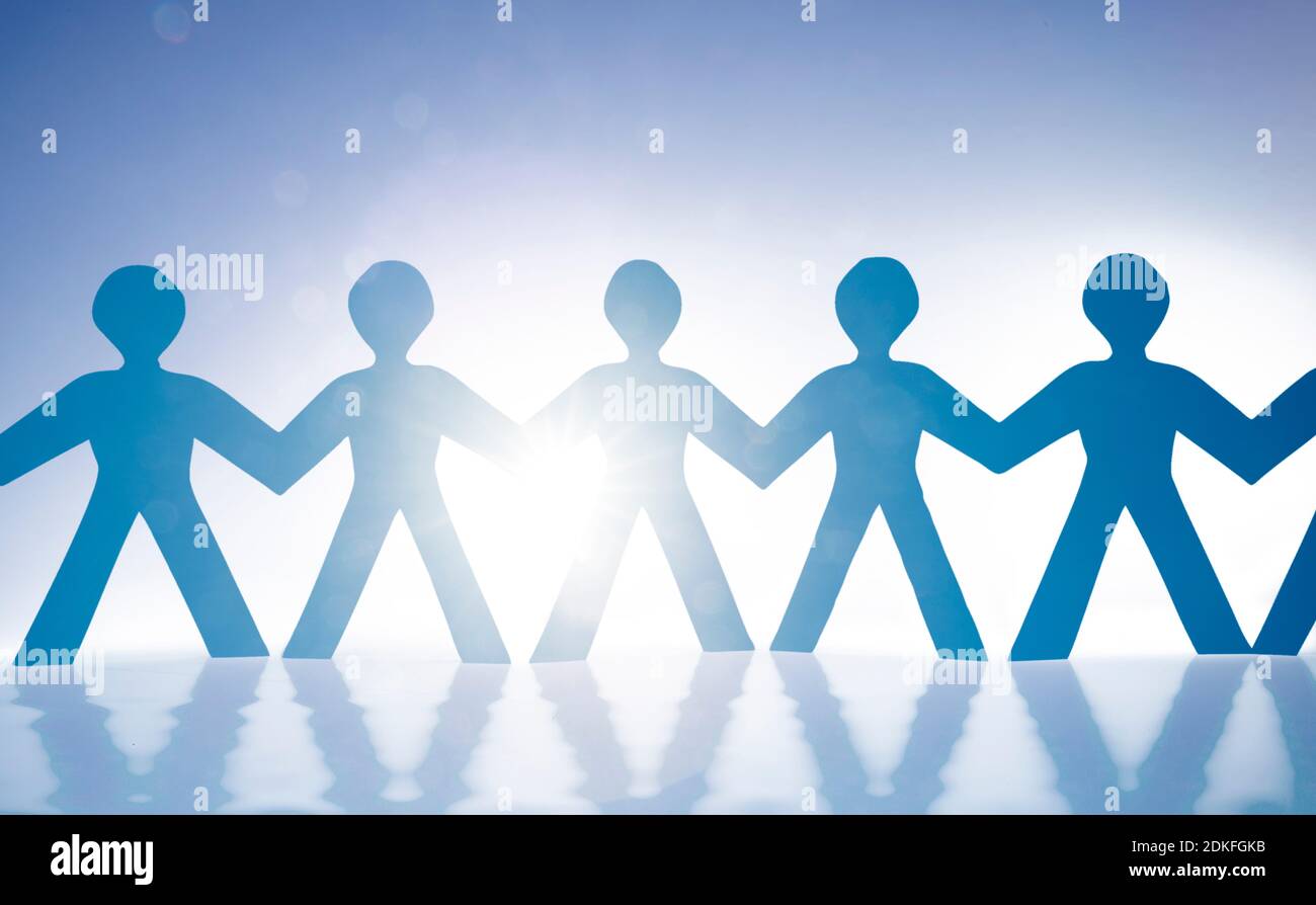 White stick figure on blue hi-res stock photography and images - Alamy