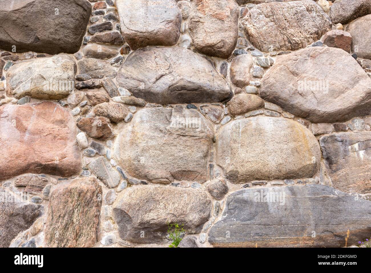 Close-up of an ancient orthodox monastery stone wall made of large ...