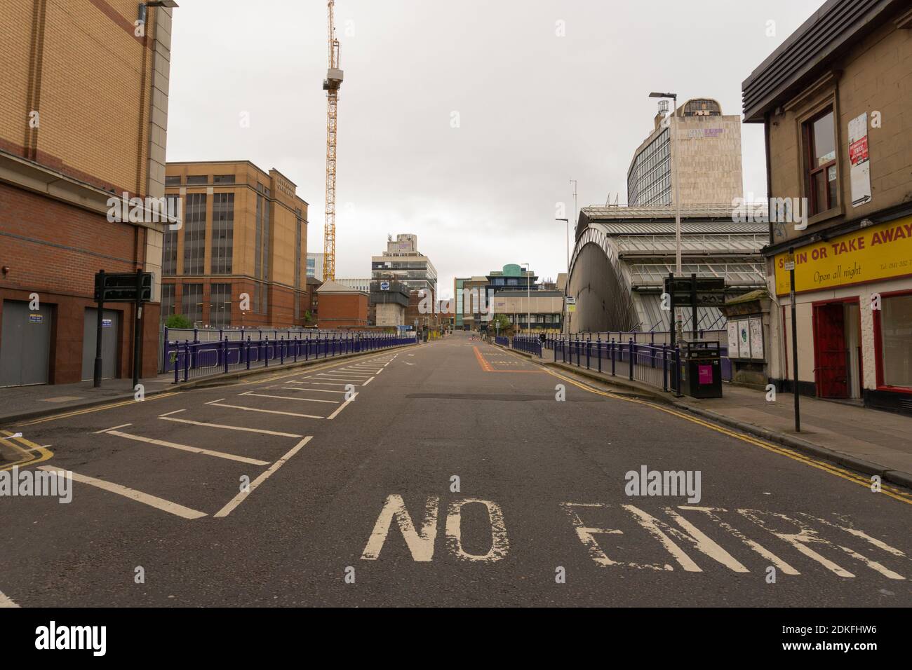 scenes of an empty sad city centre Stock Photo - Alamy