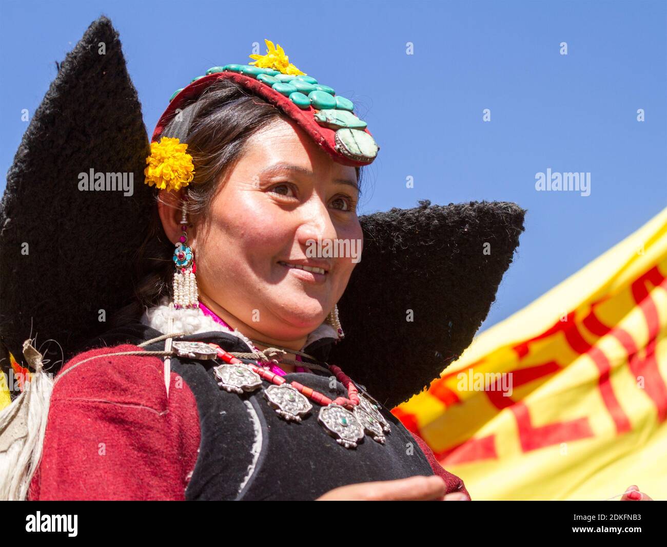 Leh, Jammu and Kashmir, India - Sep 01, 2012: the smiling Ladakhi ...