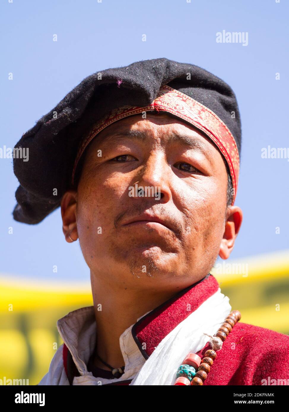 Leh, Jammu and Kashmir, India - Sep 01, 2012: the Ladakhi man in ...