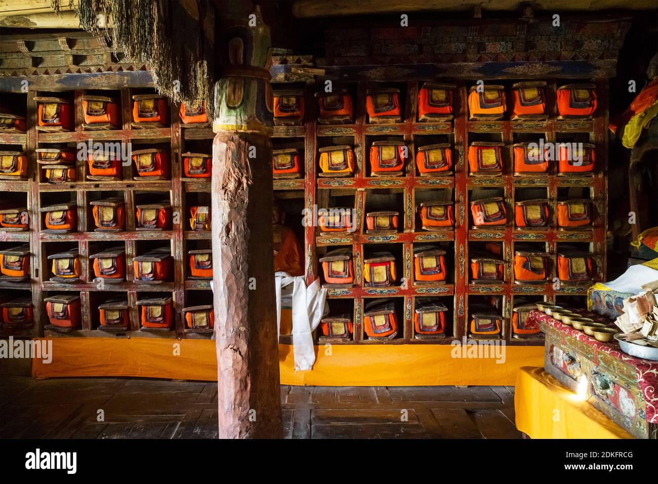 The ancient Tibetan buddhist library. Himalayas, Ladakh, northern India ...