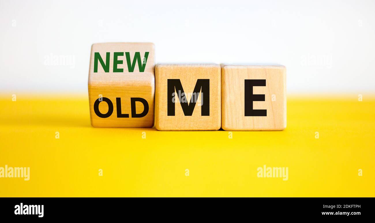 New me symbol. Turned a cube and changed words 'old me' to 'new me ...