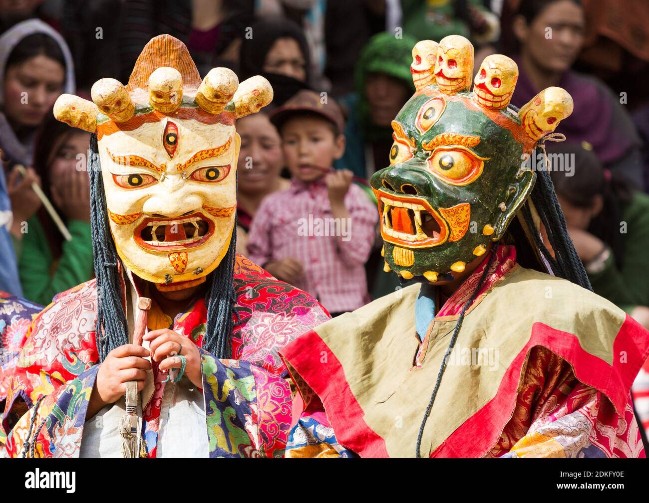 Cham dance mask dance by monks hi-res stock photography and images - Alamy