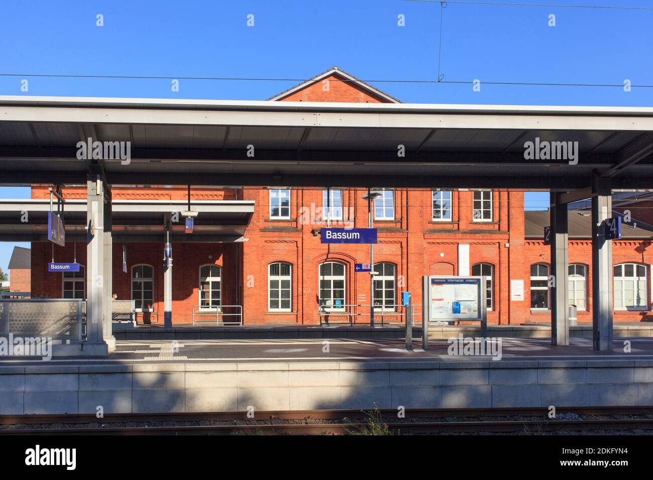 Railway station, Bassum, Lower Saxony, Germany, Europe Stock Photo - Alamy