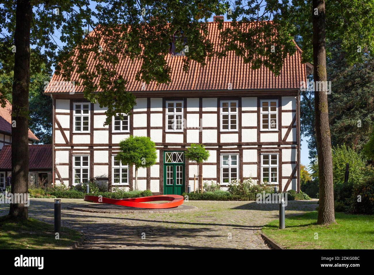 Freudenburg, half-timbered house, Bassum, Lower Saxony, Germany, Europe ...