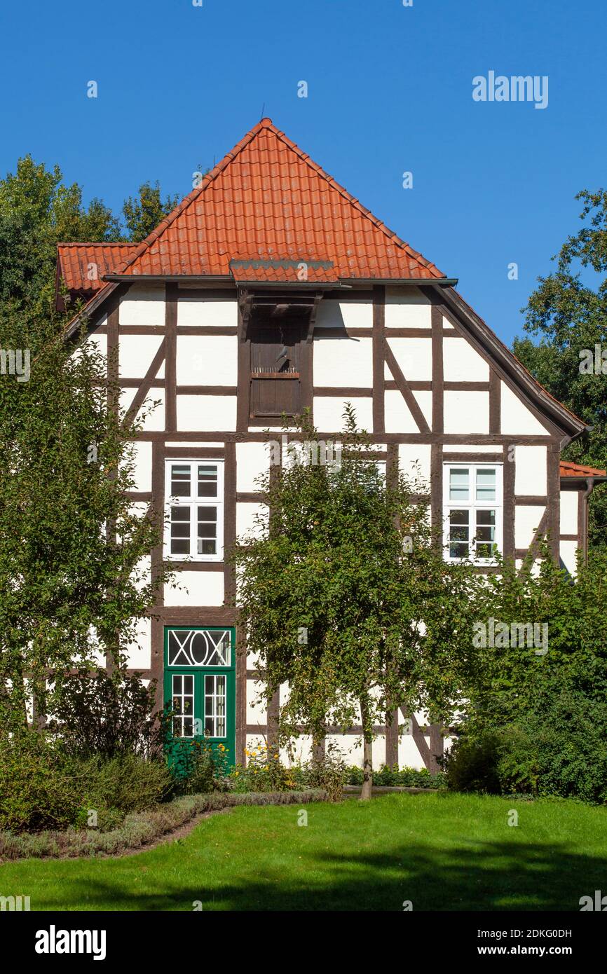 Freudenburg, half-timbered house, Bassum, Lower Saxony, Germany, Europe ...