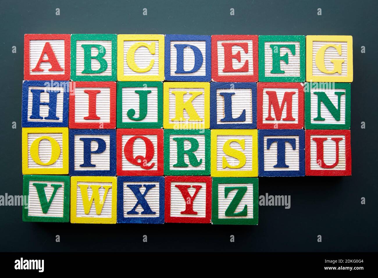 Alphabet blocks a z hi-res stock photography and images - Alamy