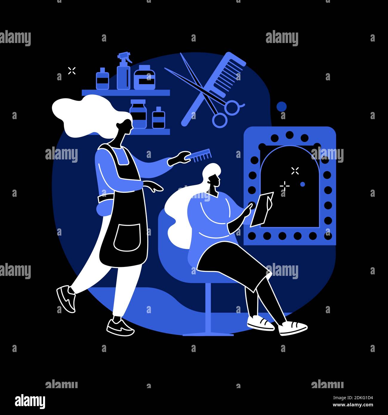 Beauty salon abstract concept vector illustration Stock Vector Image ...