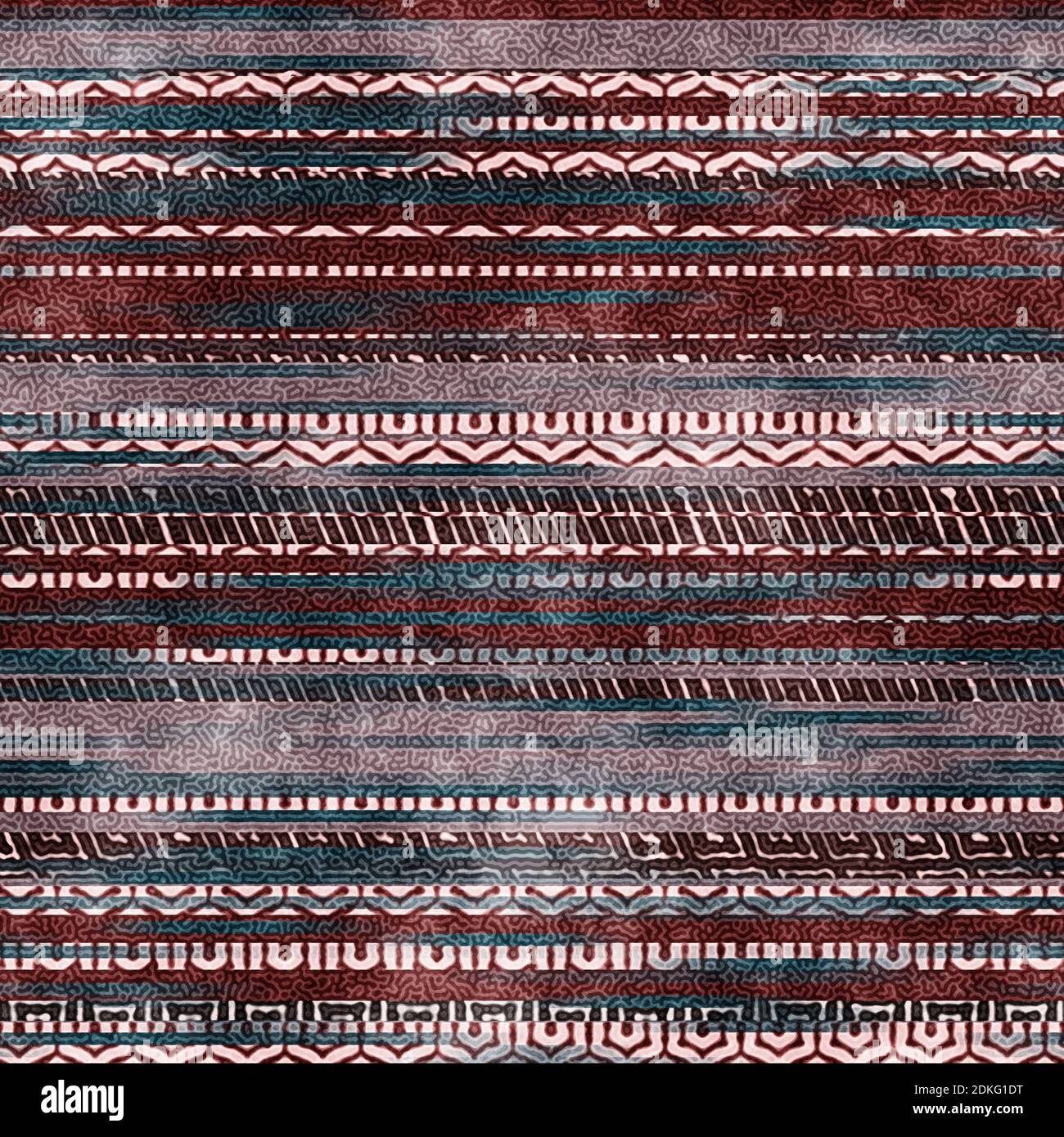 Seamless ethnic tribal pattern stripes rug design Stock Photo - Alamy