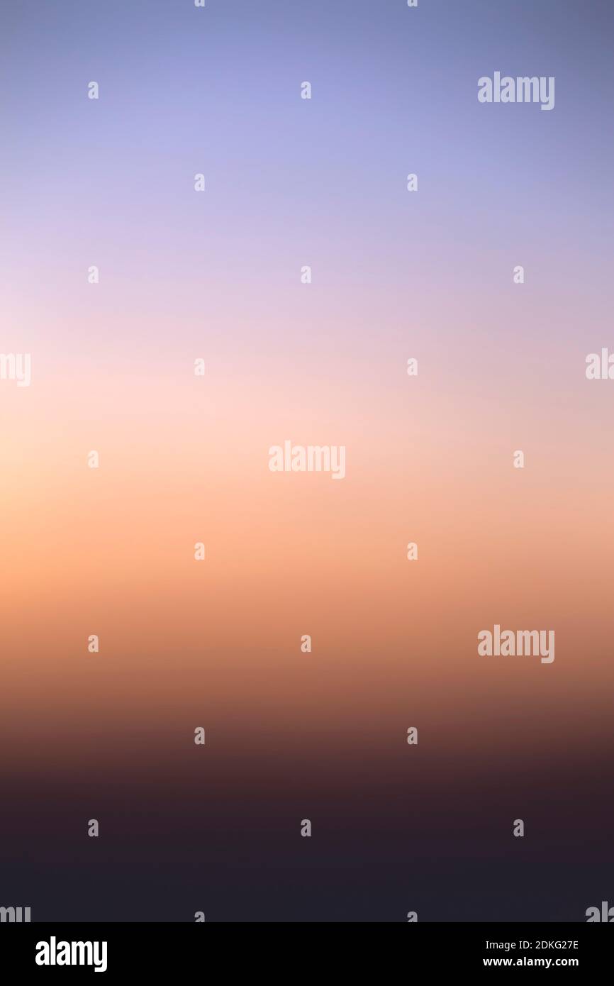 Colorful gradient of the sky at the cloudless sunset Stock Photo - Alamy