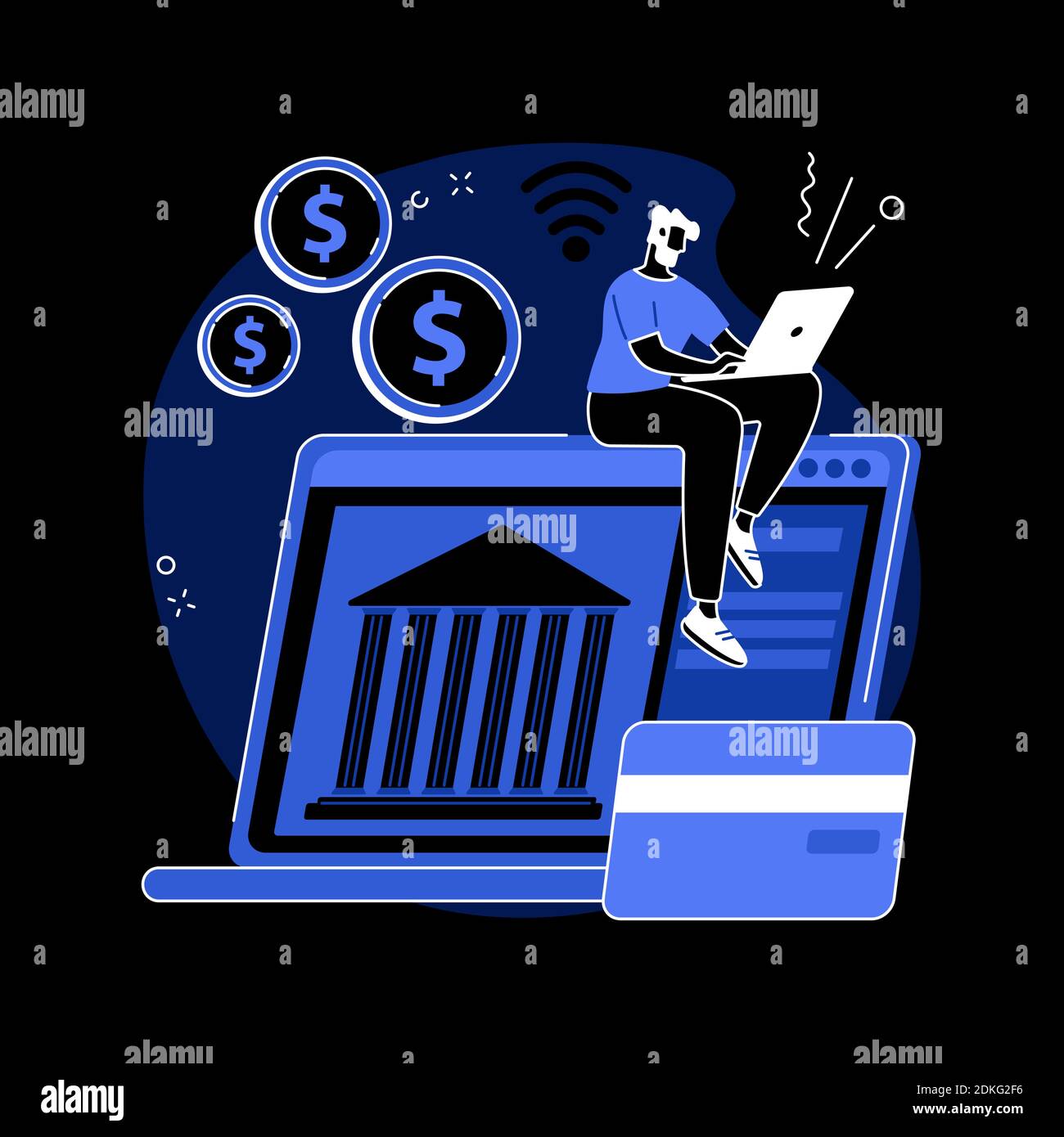 Open banking platform abstract concept vector illustration Stock Vector ... Open banking platform abstract concept vector illustration Stock Vector ...