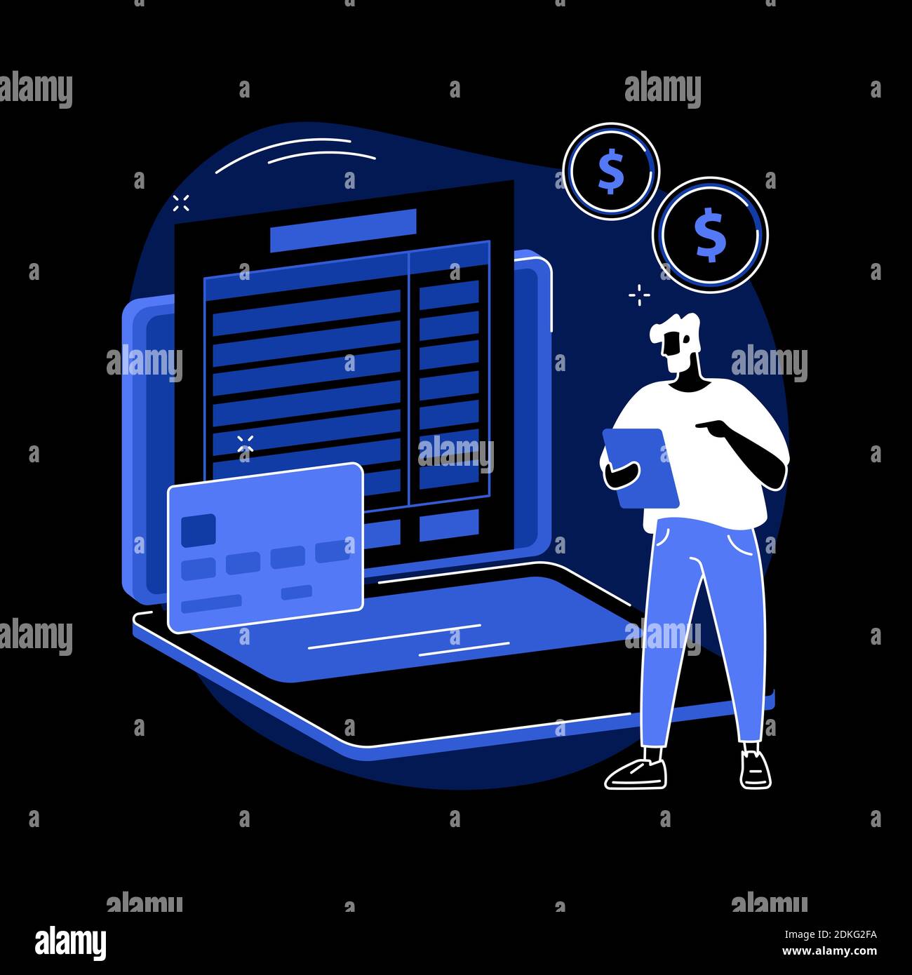 E-invoicing abstract concept vector illustration Stock Vector Image ...