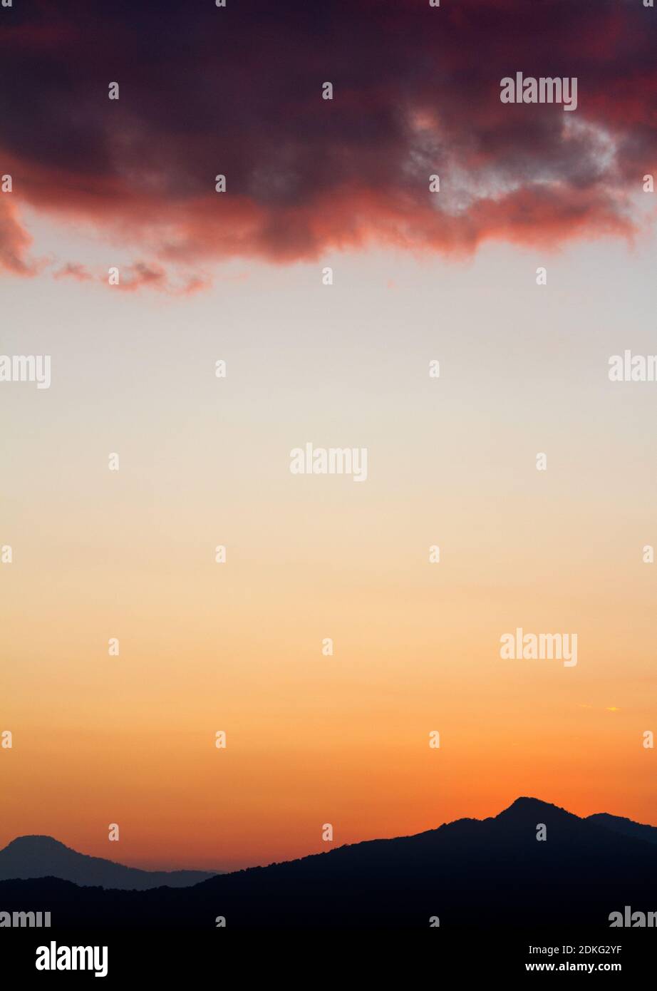 At dawn. Early morning in the Himalayas. Sikkim, northern India Stock ...