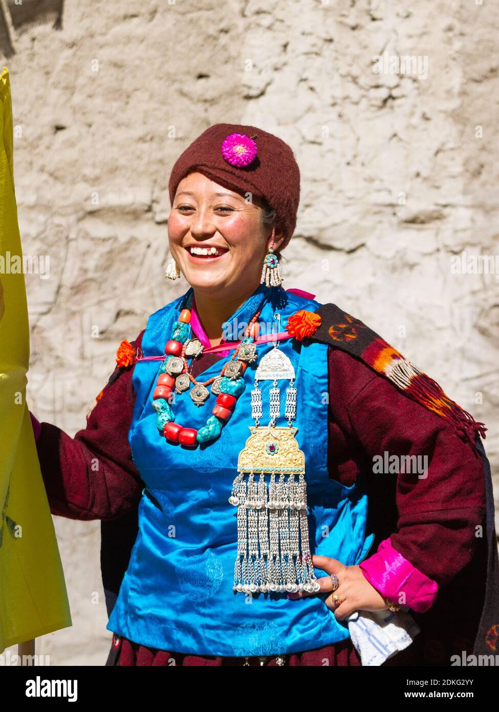Leh, Jammu and Kashmir, India - Sep 01, 2012: The Ladakhi woman in ...