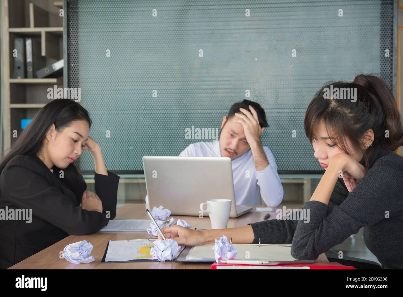 Boring staff meeting table hi-res stock photography and images - Alamy