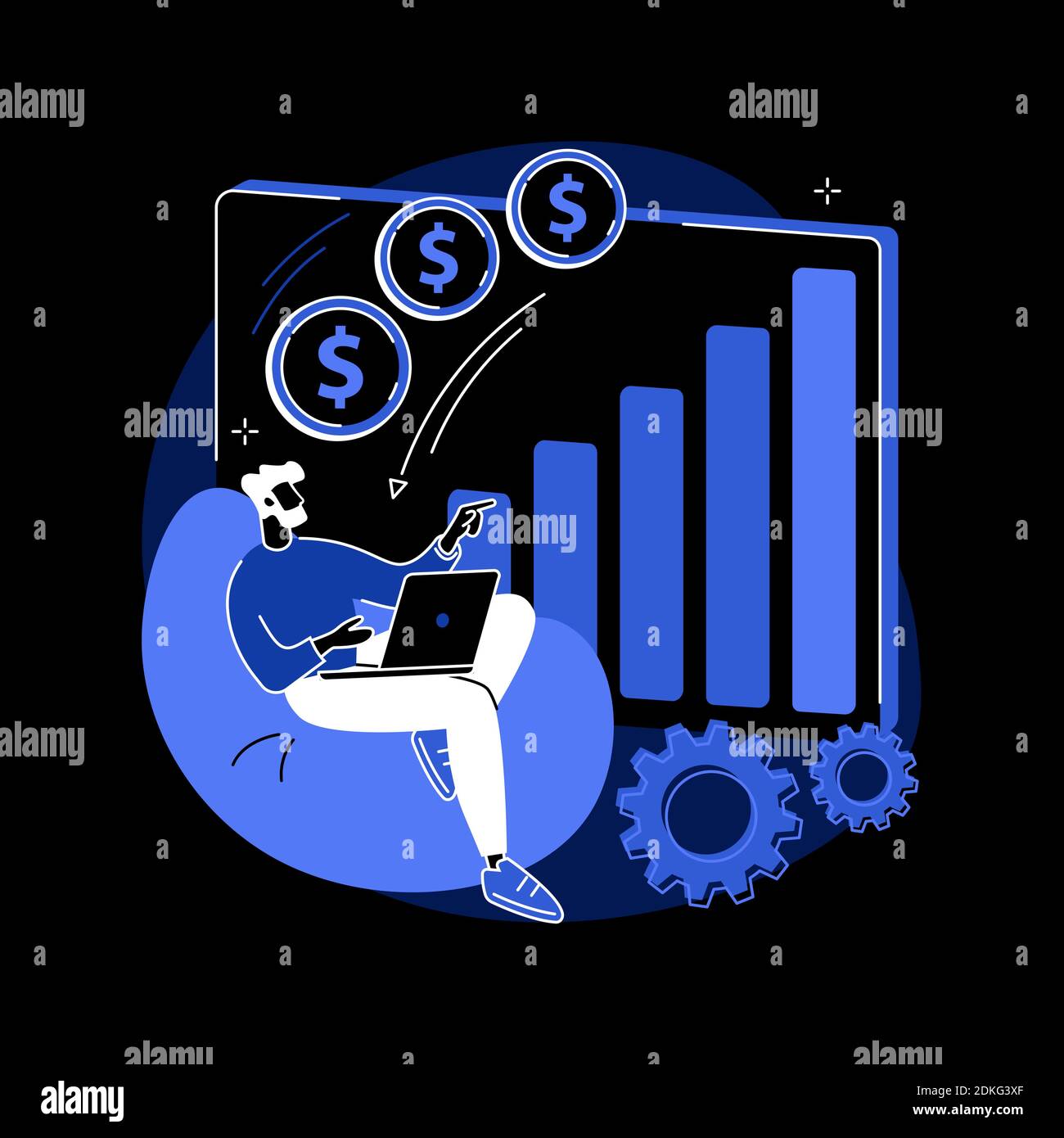 Passive income abstract concept vector illustration Stock Vector Image ...