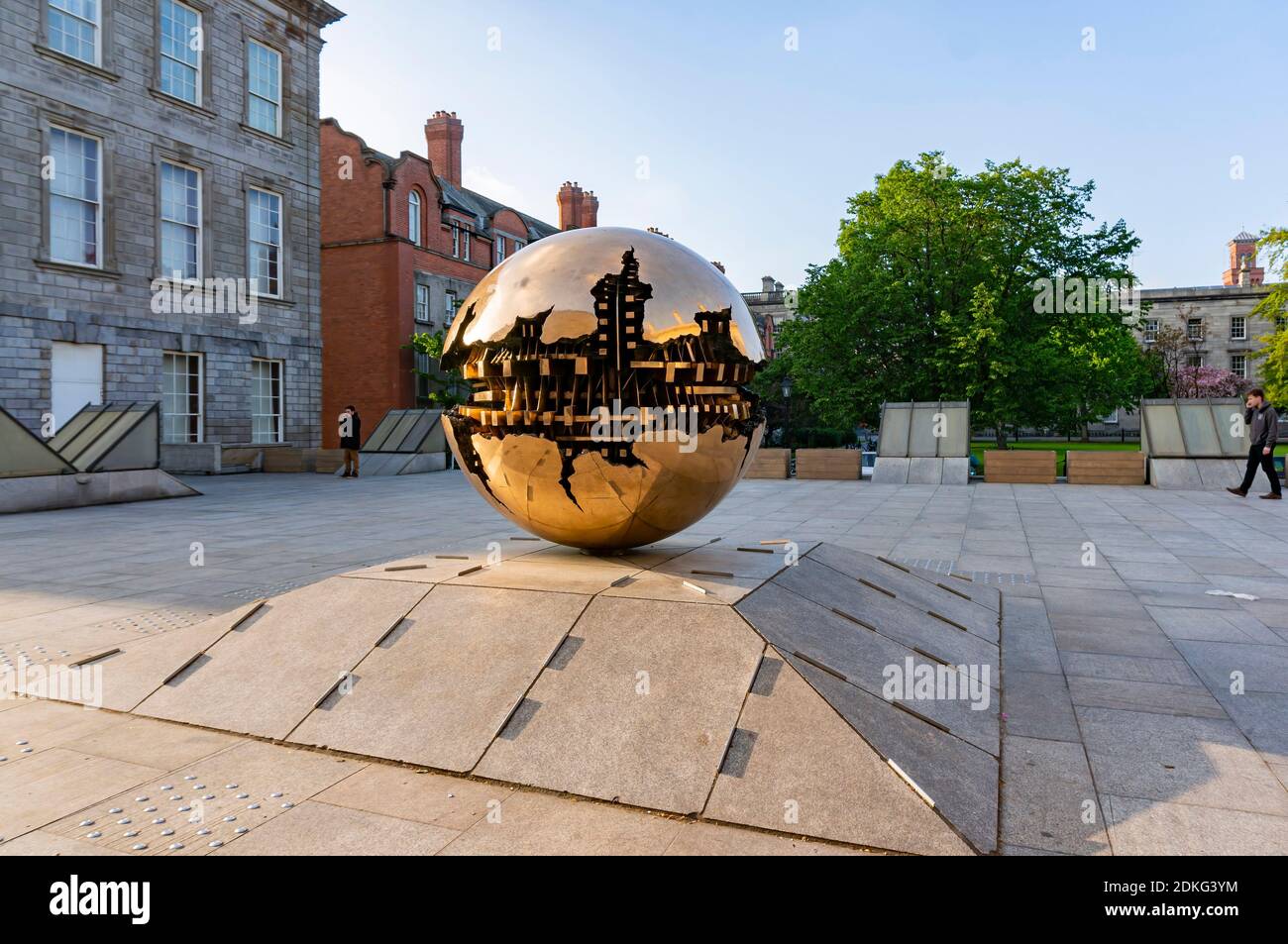 Dublin MAY 2, 2017 - Sphere Within Sphere in the Trinity College Stock ...