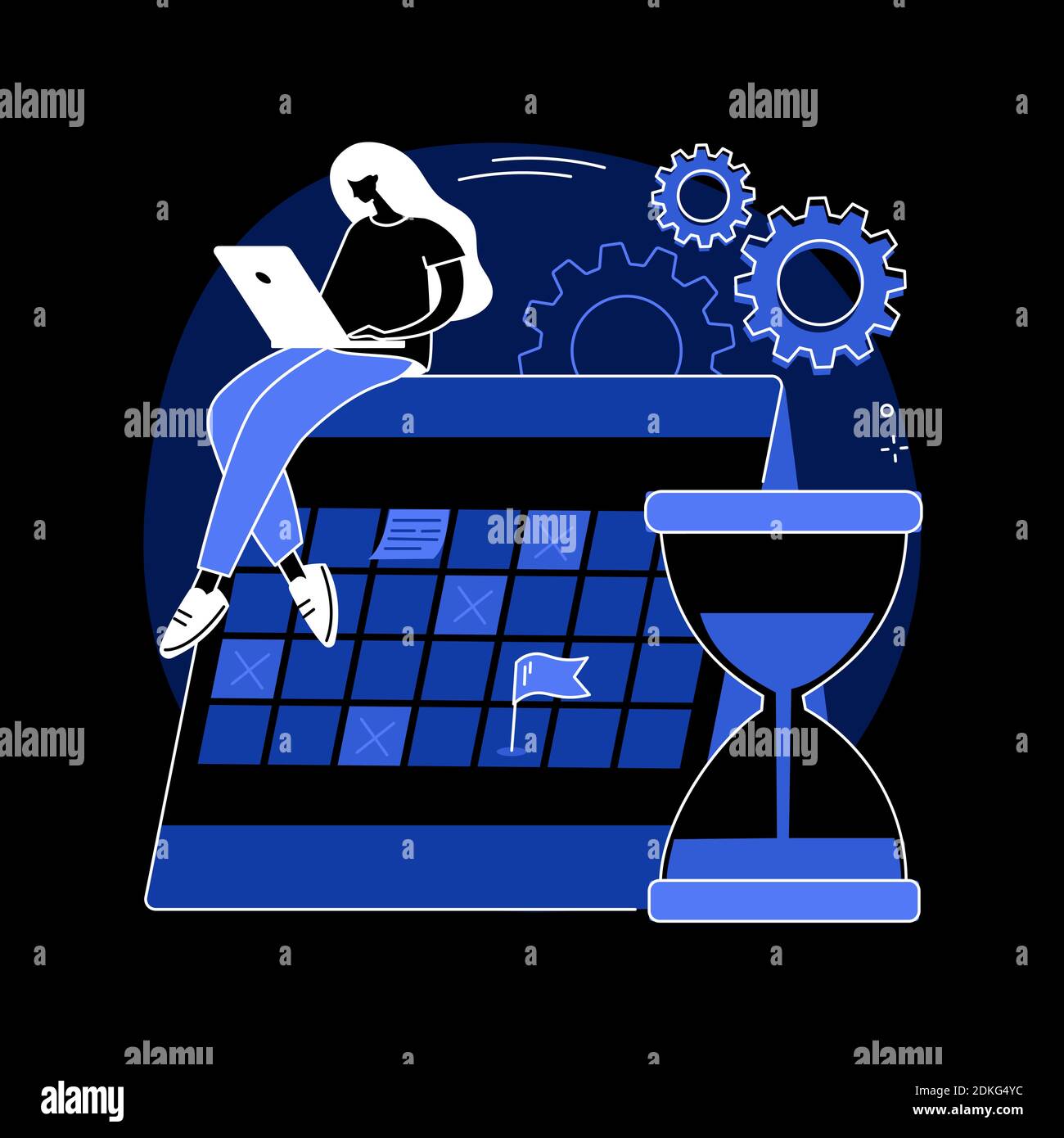 Deadline abstract concept vector illustration Stock Vector Image & Art ...