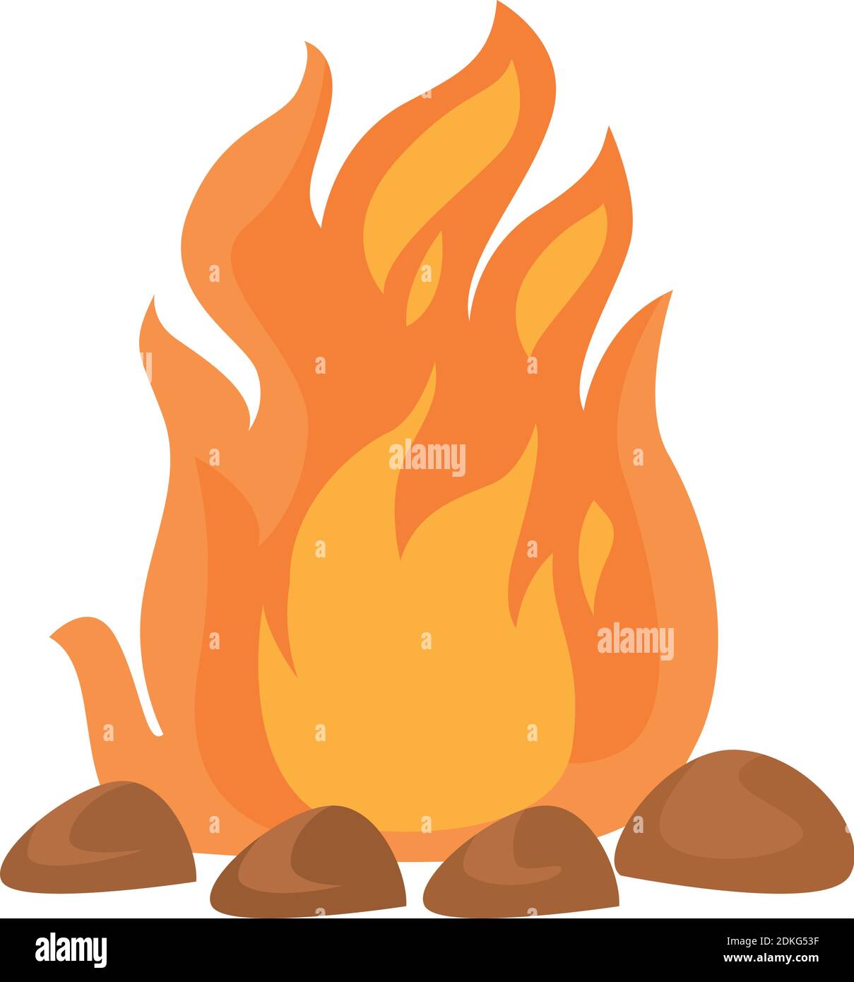 camp fire flame isolated icon vector illustration design Stock Vector ...