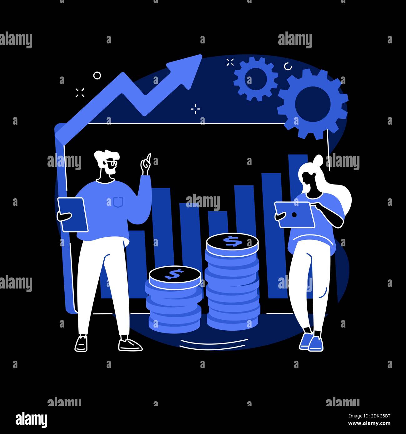 Marketing investment abstract concept vector illustration Stock Vector ...
