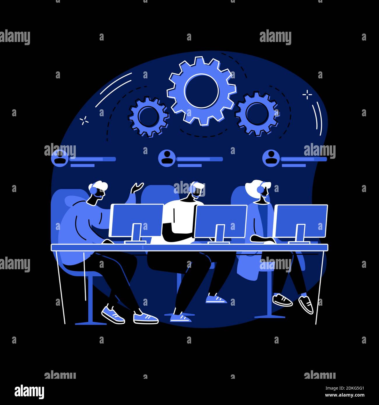 E-sport team abstract concept vector illustration Stock Vector Image ...