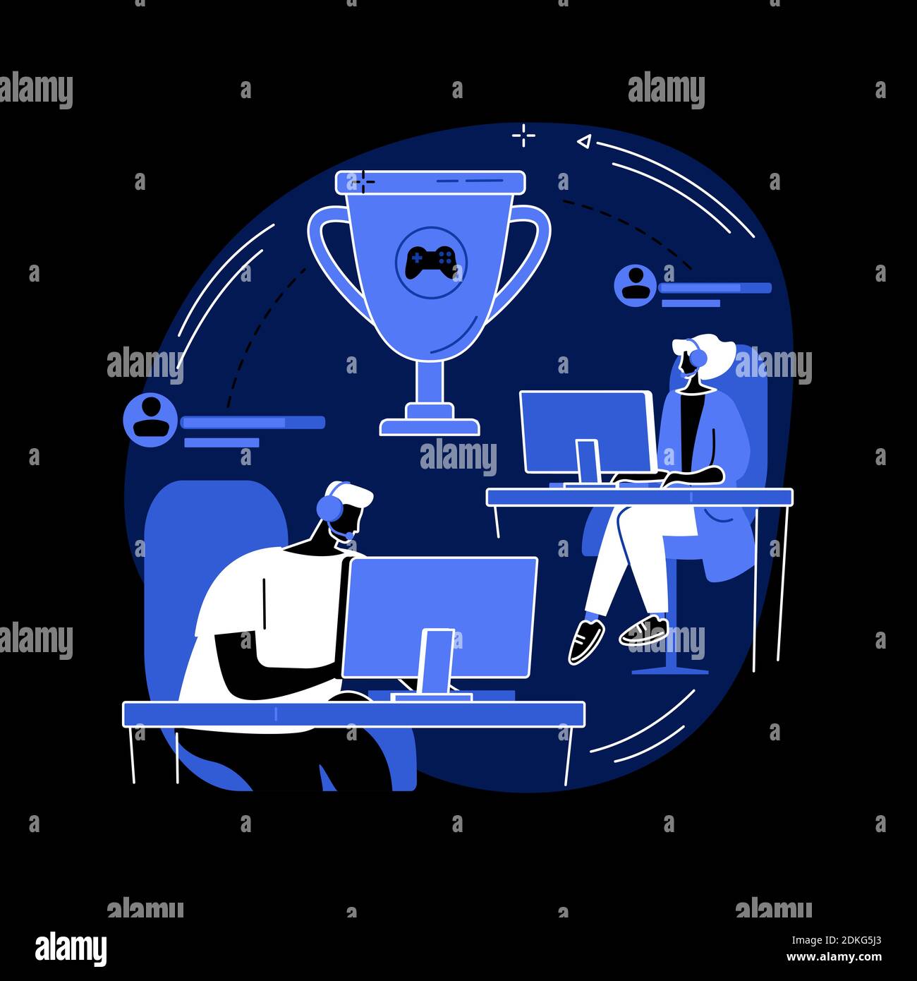 E-sport tournament abstract concept vector illustration Stock Vector ...