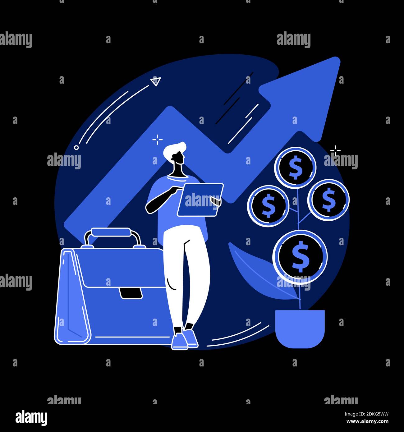 Portfolio income abstract concept vector illustration Stock Vector ...