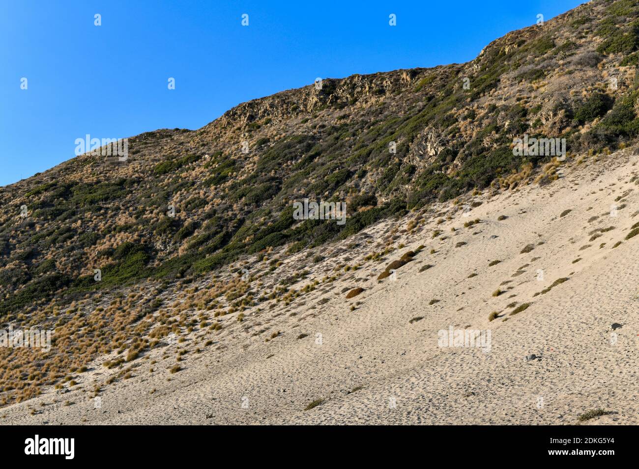 Pacific Coast Highway and Sycamore Cove beach north of Malibu and Los ...