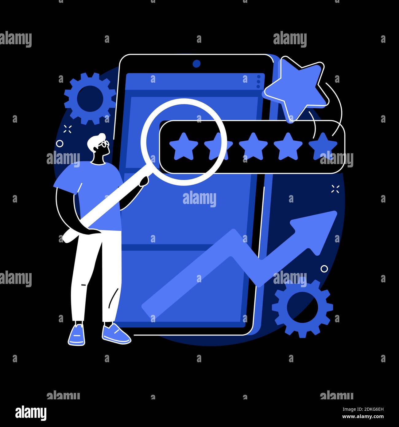 Online reputation management abstract concept vector illustration Stock ...