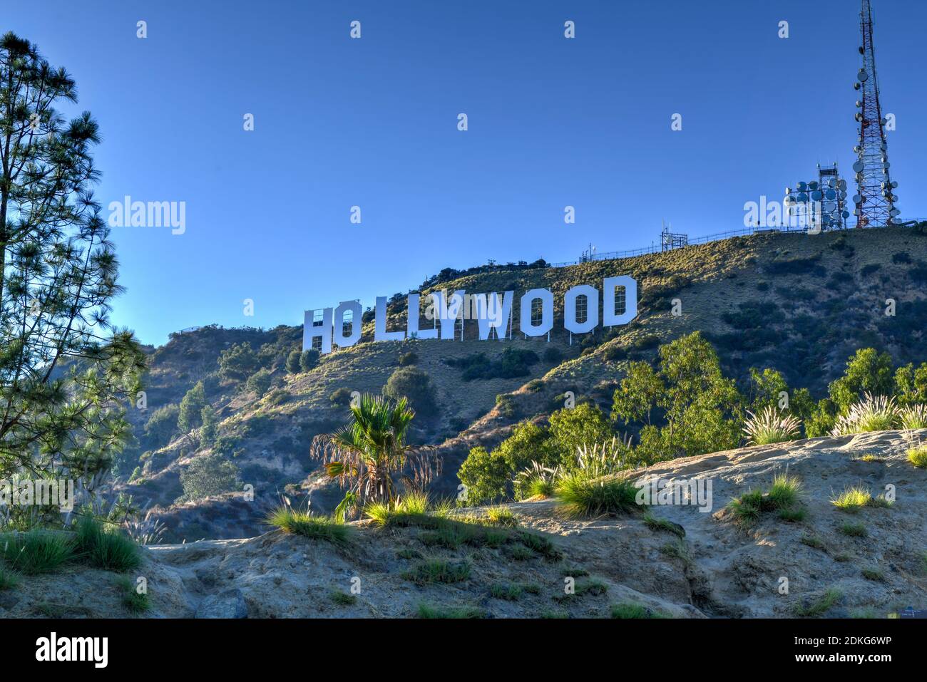 Los Angeles, CA - August 28, 2020: Iconic Hollywood sign in Los Angeles ...