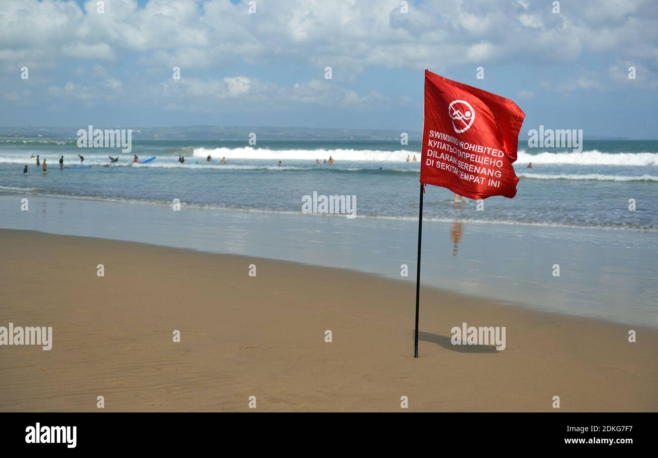 No swimming flag Stock Photo - Alamy
